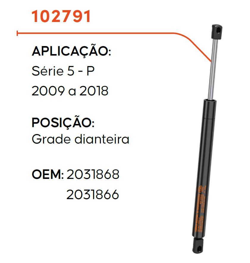 FNA7123 - AMORTECEDOR GRADE SCANIA `P` S5 S6 - Universal distribuidora